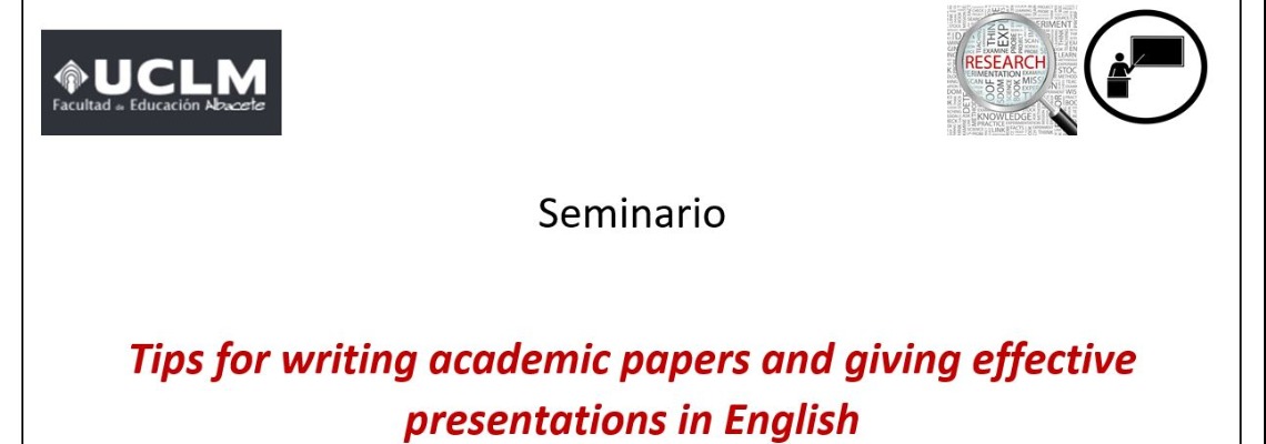 Seminario: "Tips for writing academic papers and giving effective ...