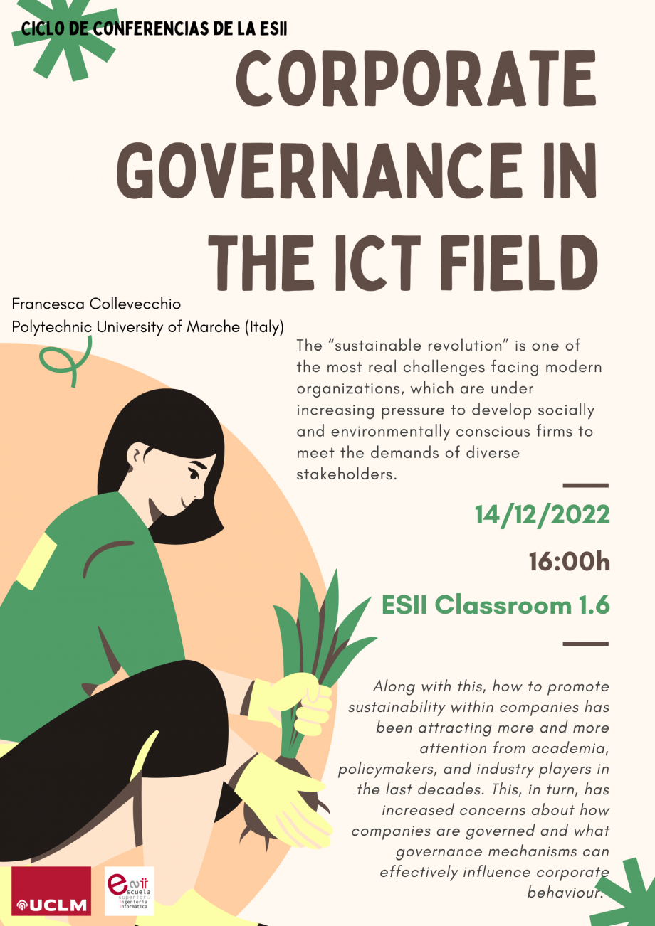 Ciclo de Conferencias de la ESII: Corporate governance in the ICT field ...